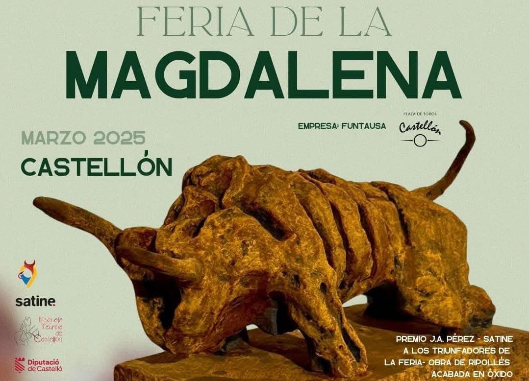 El cartell de la Fira Taurina de la Magdalena 2025 presenta als ...